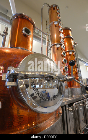 Artisan crafted still at the Stein Distillery in Joseph, Oregon Stock ...