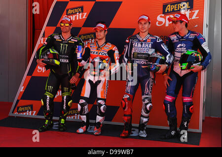 Dani Pedrosa (Honda) and Cal Crutchlow (LCR Honda Castrol) during the ...