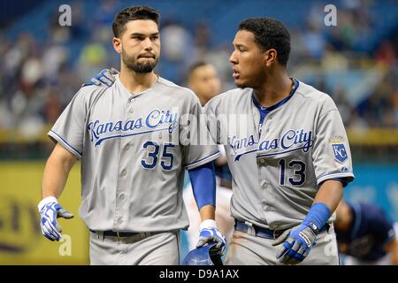 Kansas City Royals pitcher Alex Lange throws during the ninth inning of ...