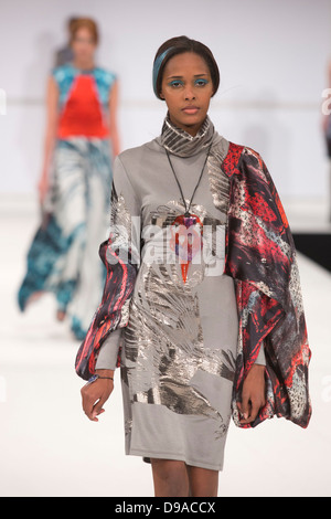 Models on the catwalk, UCA Rochester. Graduate Fashion Week 2013 Stock ...