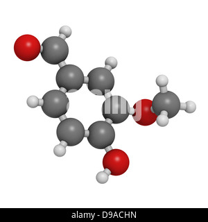 Chemical structure of Vanillin. Vanillin is the main component of ...