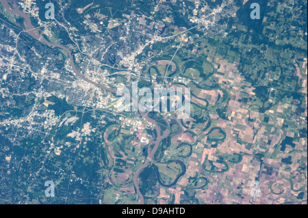 Aerial view of Little Rock, Arkansas, circa 1940s Stock Photo - Alamy