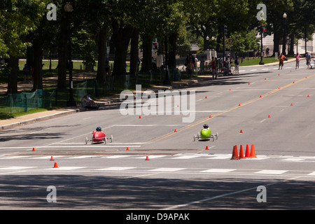 Racers at the Washington DC Soap Box Derby Stock Photo - Alamy