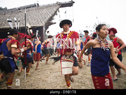 indian naga women dancing folk dance nagaland north east india Stock ...
