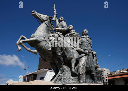 Statue in Majdal Shams commemorating the Druze uprising against French ...