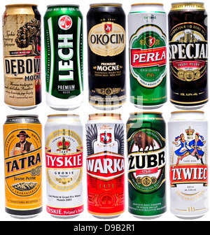 Beer can: Polish 'Debowe Mocne' Stock Photo - Alamy