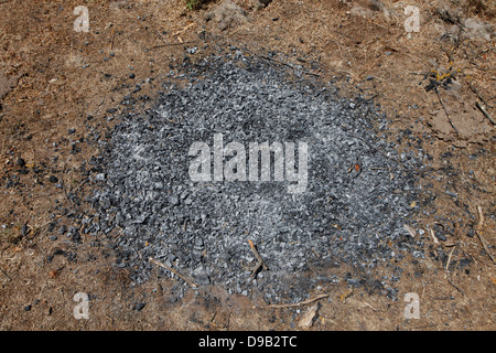 An extinguished bonfire Stock Photo - Alamy