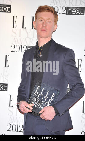 Jordan Askill with his award for Jewellery Designer of The Year, at the ...