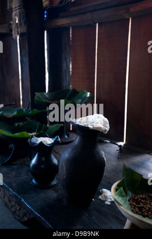 Making of traditional rice beer in Kisama, Kohima, Nagaland, India ...