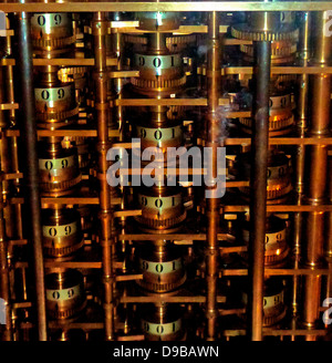 Babbage's 'difference machine'. From Charles Babbage 'Passages from ...