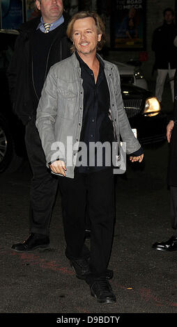 David Spade, arrives at the Ed Sullivan Theater for 'The Late Show with ...