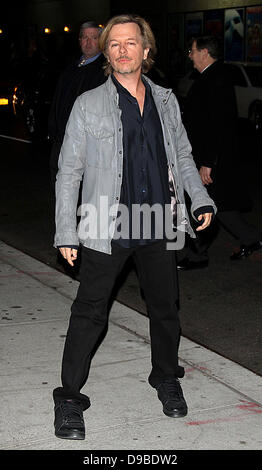 David Spade, arrives at the Ed Sullivan Theater for 'The Late Show with ...