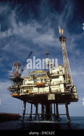 forties Bravo oil rig Stock Photo - Alamy