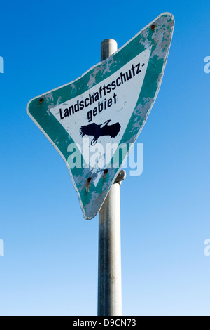 Signs for landscape conservation area Stock Photo - Alamy