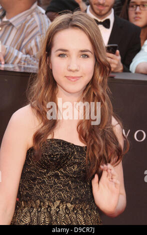 Ruby Jerins attends the New York Red Carpet Premiere of "World War Z ...