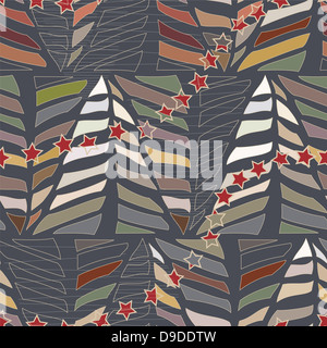 Christmas geometric gift wrap pattern. Contemporary holiday quilt with ...