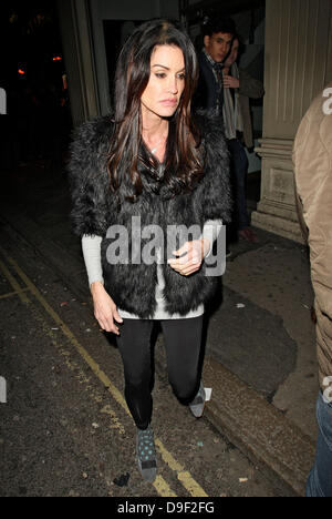 Janice Dickinson celebrities outside Mahiki Club London, England - 24. ...