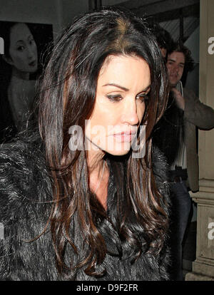 Janice Dickinson celebrities outside Mahiki Club London, England - 24. ...