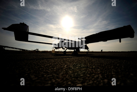 An RQ-7B tactical unmanned aircraft system (TUAS) lands at Al Taqaddum ...
