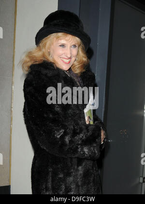 Anita Dobson, at the Ivy club. London, England - 28.02.11 Stock Photo ...