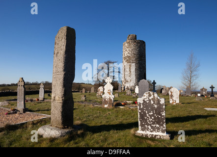 Old Kilcullen Graveyard, Co Kildare, Ireland; High Cross Stock Photo ...
