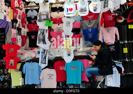 market stall display selling t-shirts hoodies sweatshirts sweat tops ...