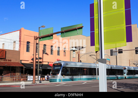 phoenix arizona metro light rail usa Stock Photo - Alamy