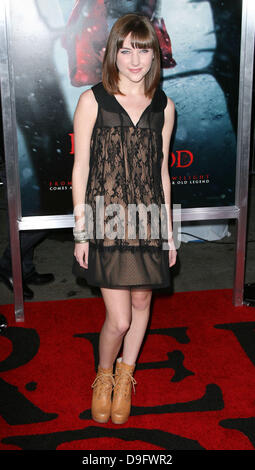 Haley Ramm at the "Red Riding Hood" Los Angeles Premiere held at the ...