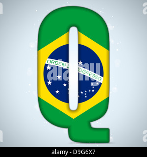 Vector - Brazil Flag Brazilian Alphabet Letters Words Stock Photo - Alamy