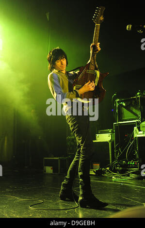 Barrie Cadogan, of Primal Scream performing their Screamadelica Live ...