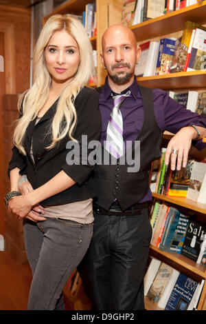 Neil Strauss and Ingrid De La O at a talk in Trinity College Dublin ...