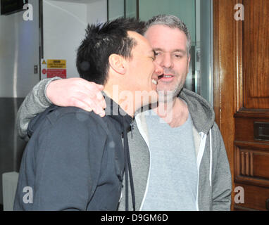 Dave Vitty, aka Comedy Dave, and Chris Moyles leave the BBC Radio 1 ...