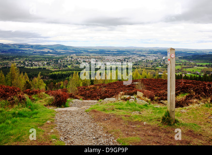 The town of Banchory from the top of Scolty Hill - Aberdeenshire ...