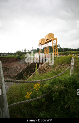 The Shepody River Tidal Dam in New Brunswick Stock Photo - Alamy