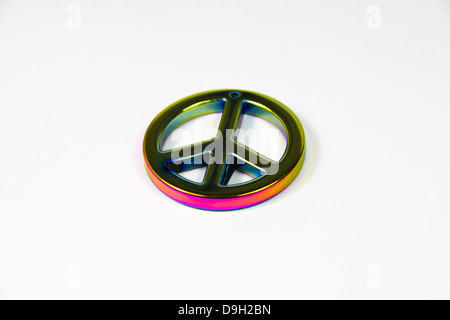 Metal CND peace logo badge Stock Photo - Alamy