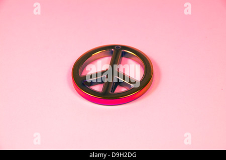 Metal CND peace logo badge Stock Photo - Alamy