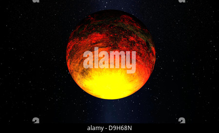 Exoplanet Kepler 10 b, illustration Stock Photo - Alamy