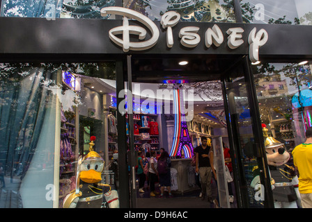 Disney Store Window Display Champs Elysees Paris France Stock Photo - Alamy