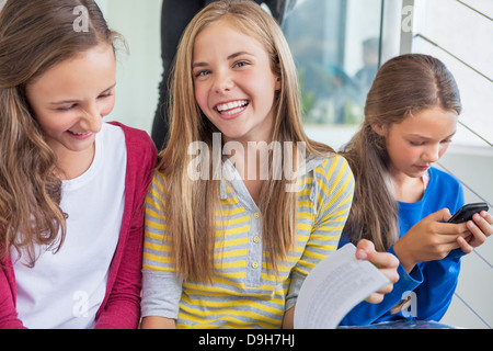 high school student girl reading book at library Stock Photo - Alamy