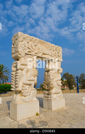 Jacob's dream, Statue in Jaffa south of Tel Aviv city, Israel Stock ...