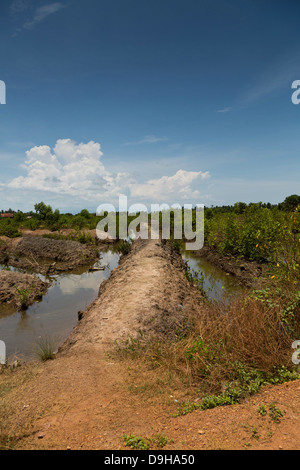 Irrigation Canals in the Kampot Province, Cambodia Stock Photo - Alamy