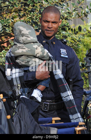Harold House Moore The cast of 'Rookies' filming on location in ...