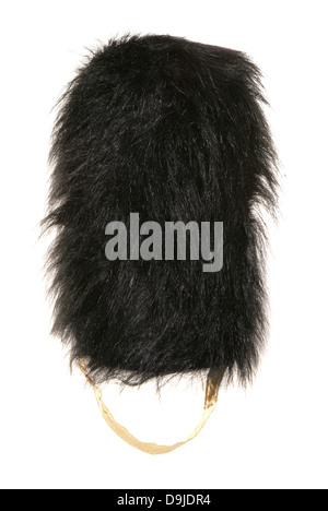 Guardsman of the royal guard with bearskin cap and drum, Changing of ...