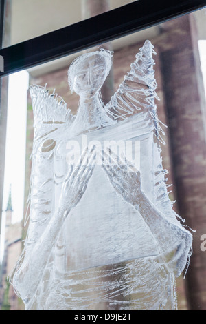 Etched glass window at Coventry cathedral, England Stock Photo - Alamy