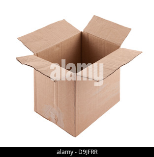 old corrugated cardboard for storage and transportation, old cardboard ...