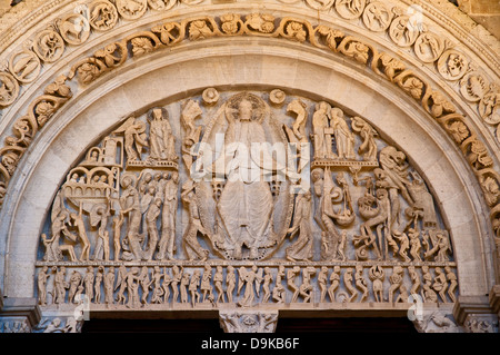 Autun Saint Nazaire Cathedral Last Judgement Tympanum by Gislebertus in ...