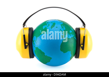 Hearing protection to protect against noise pollution Stock Photo - Alamy