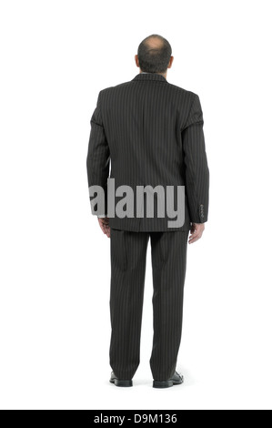 Standing businessman. Rear view Stock Photo - Alamy