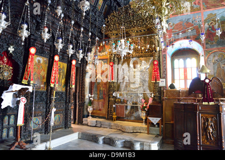Interior of The Monastery of St Michael at Panormitis, Symi (Simi ...