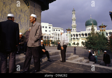 Hui Muslims men in the courtyard of Dongguan Grand Mosque originally ...